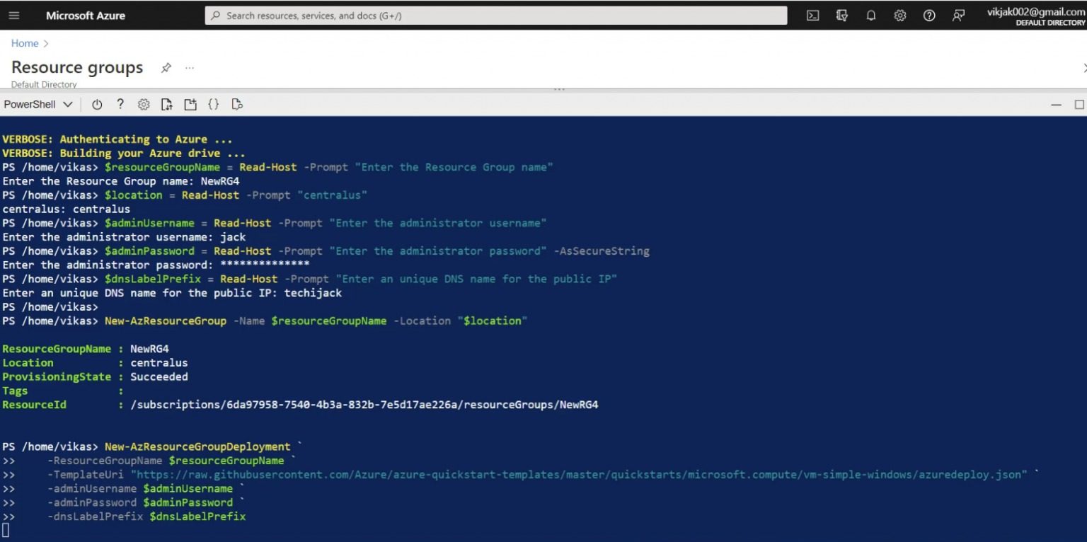 Azure ARM Template | Deploy Azure VM With Arm Template