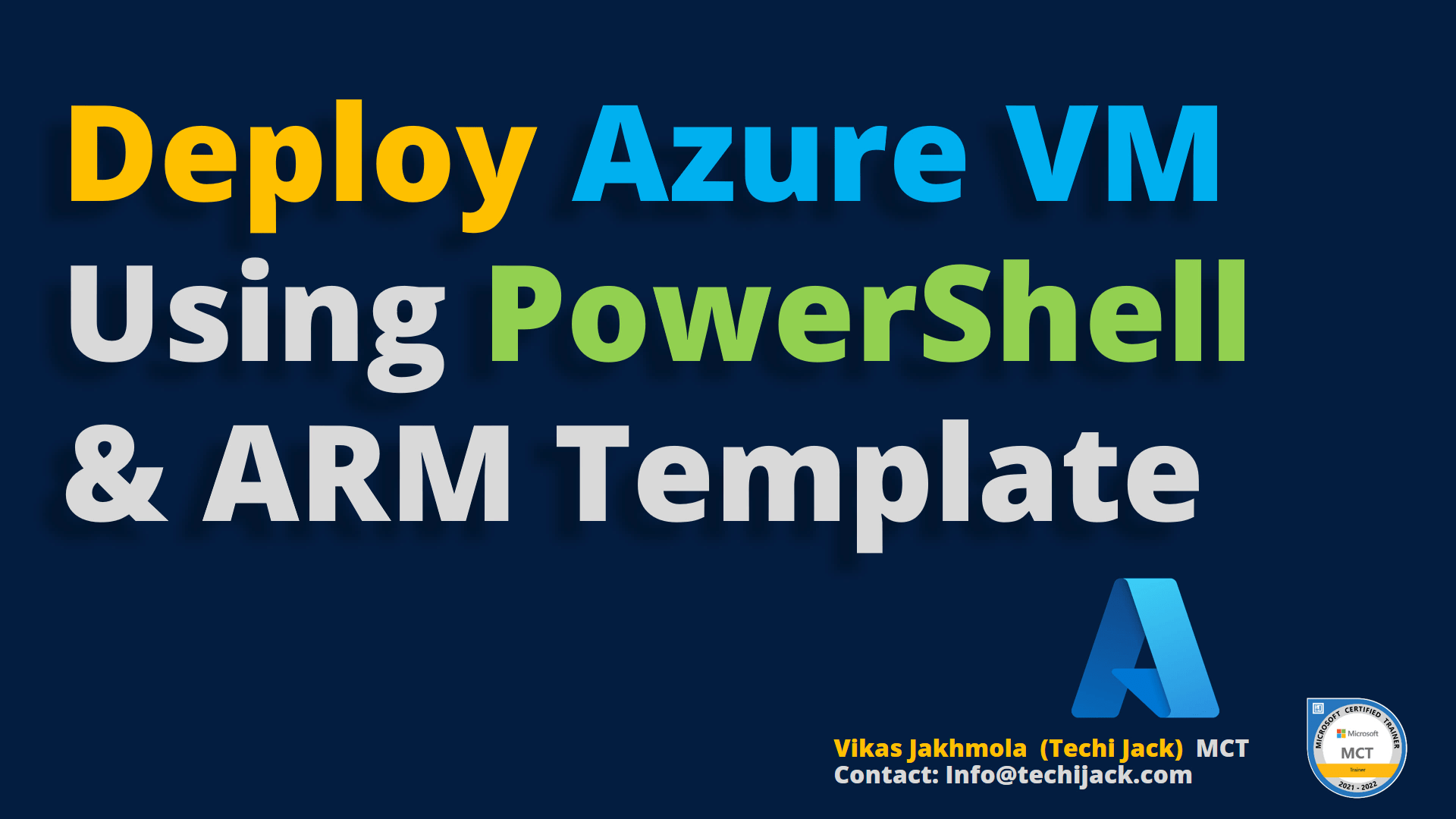Azure ARM Template Deploy Azure VM With Arm Template
