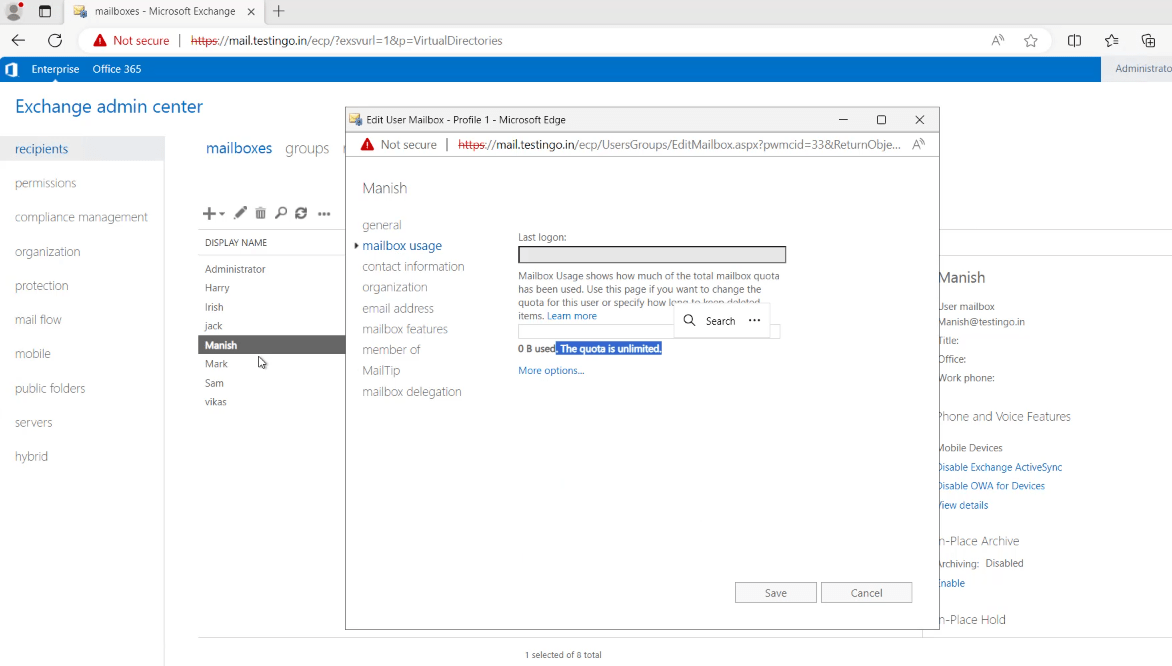 Microsoft Exchange PowerShell Script - Techijack